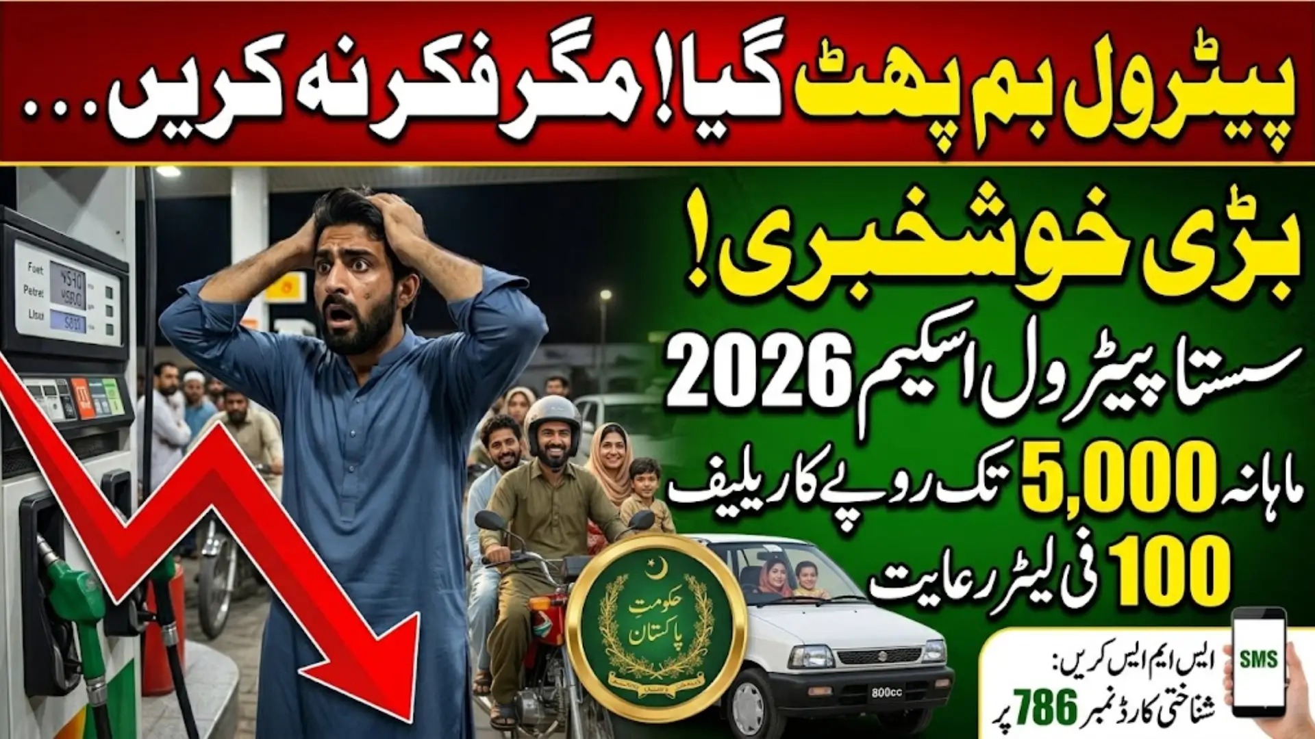 Sasta Petrol Subsidy Scheme 2026 and Petrol Rate in Pakistan Today – Rs ...